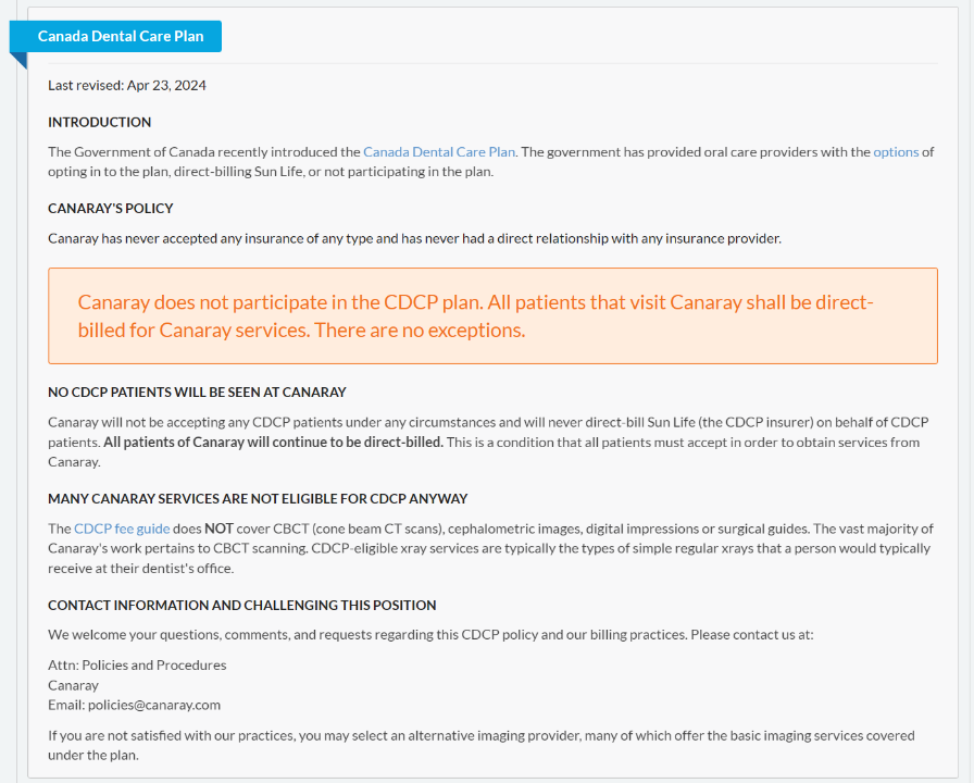 Canadian Dental Care Program - CDCP – Canaray